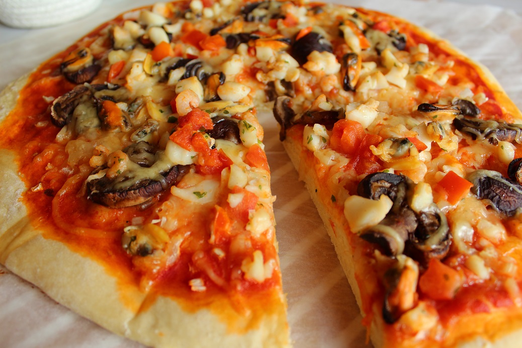 La pizza océane (fruits de mer) — Recette simple et rapide — Alexia Tiga